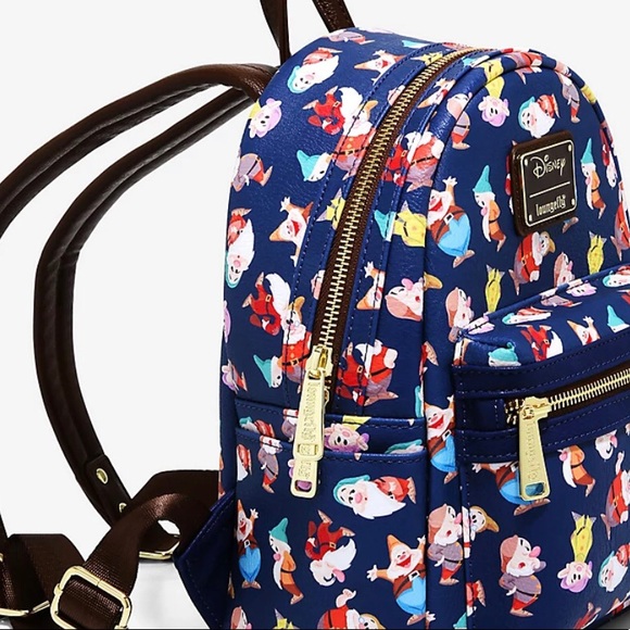 Loungefly | Bags | Loungefly Disney Seven Dwarfs Aop Mini Backpack ...